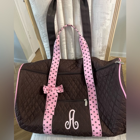 Belvah | Bags | Belvah Quilted Duffle Bag A Embroidered | Poshmark